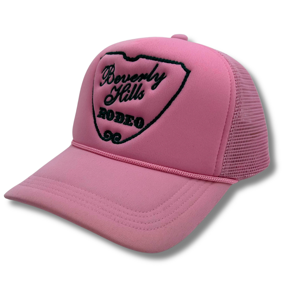 Beverly Hills Rodeo™ Trucker Hat Pink/Green – First Class Cowboys